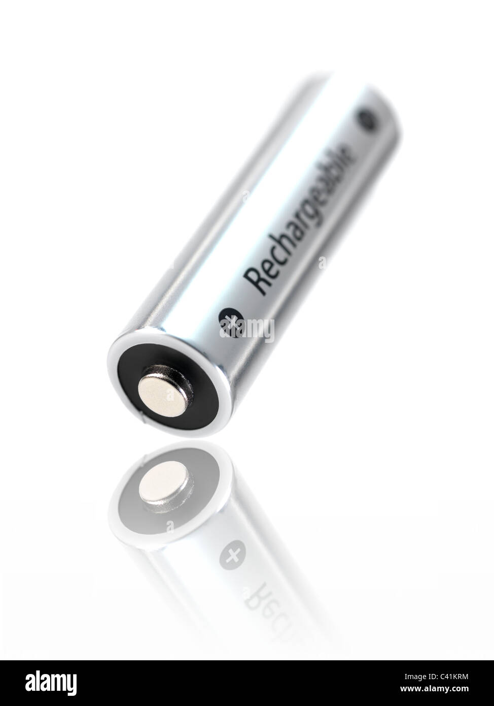 Rechargable batteries isolated against a white background Stock Photo ...