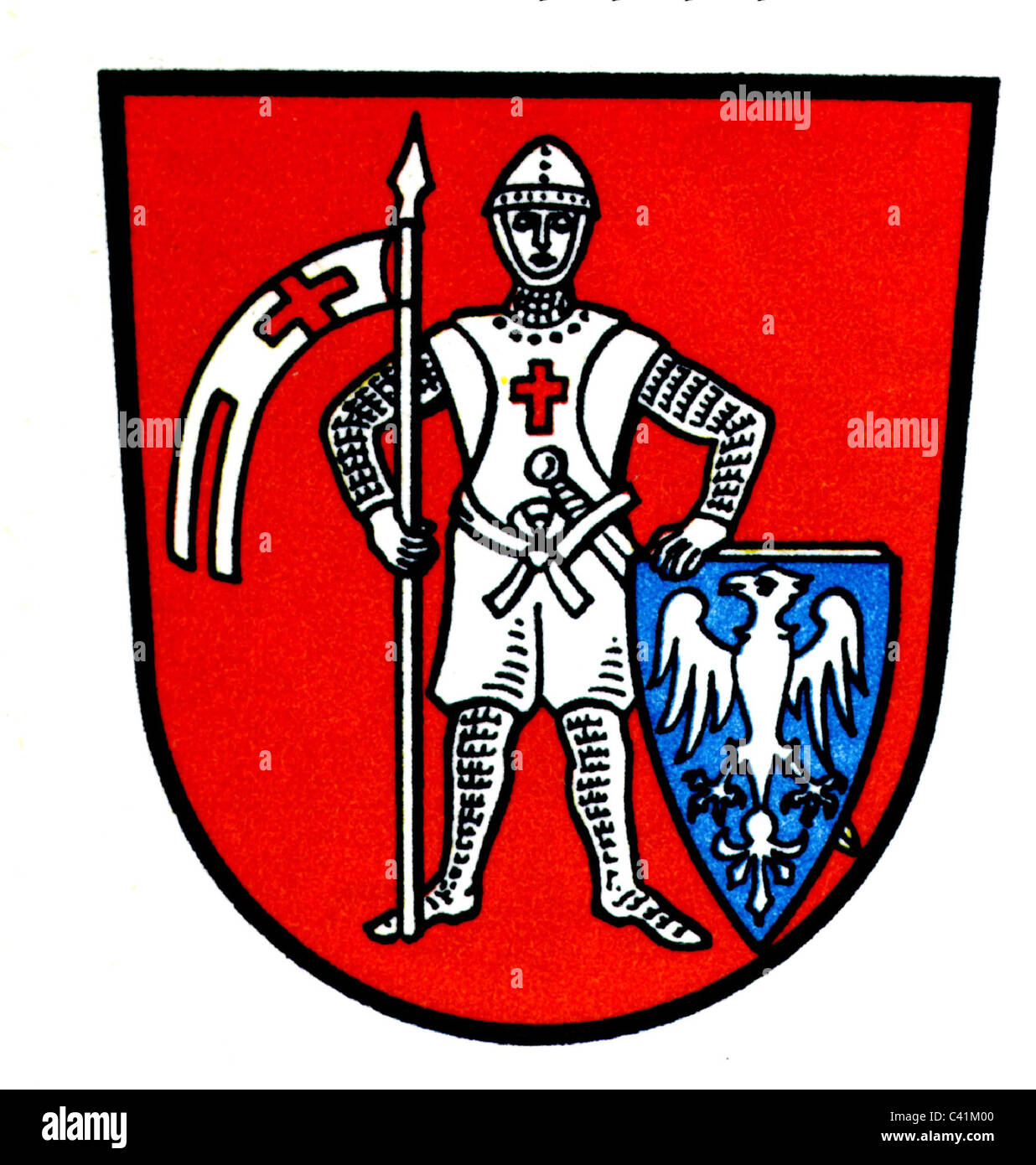 coat of arms / emblems, Bamberg, city arms, Bavaria, Germany Stock ...