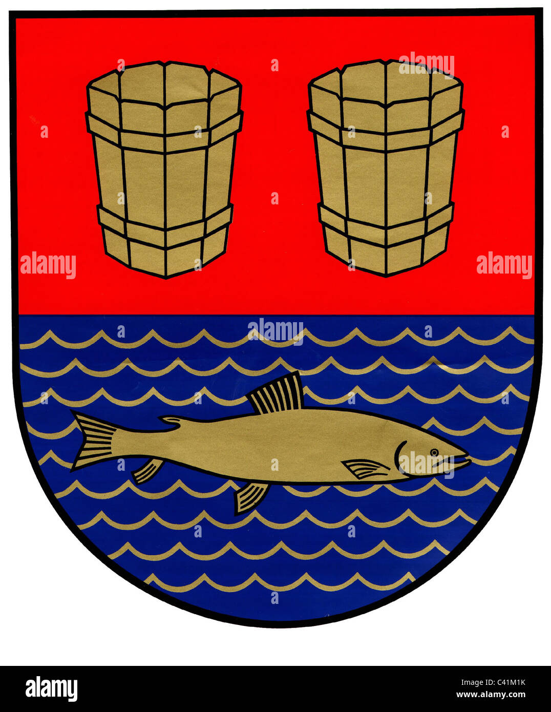 coat of arms / emblems, Bad Aussee, city arms, Styria, Austria ...