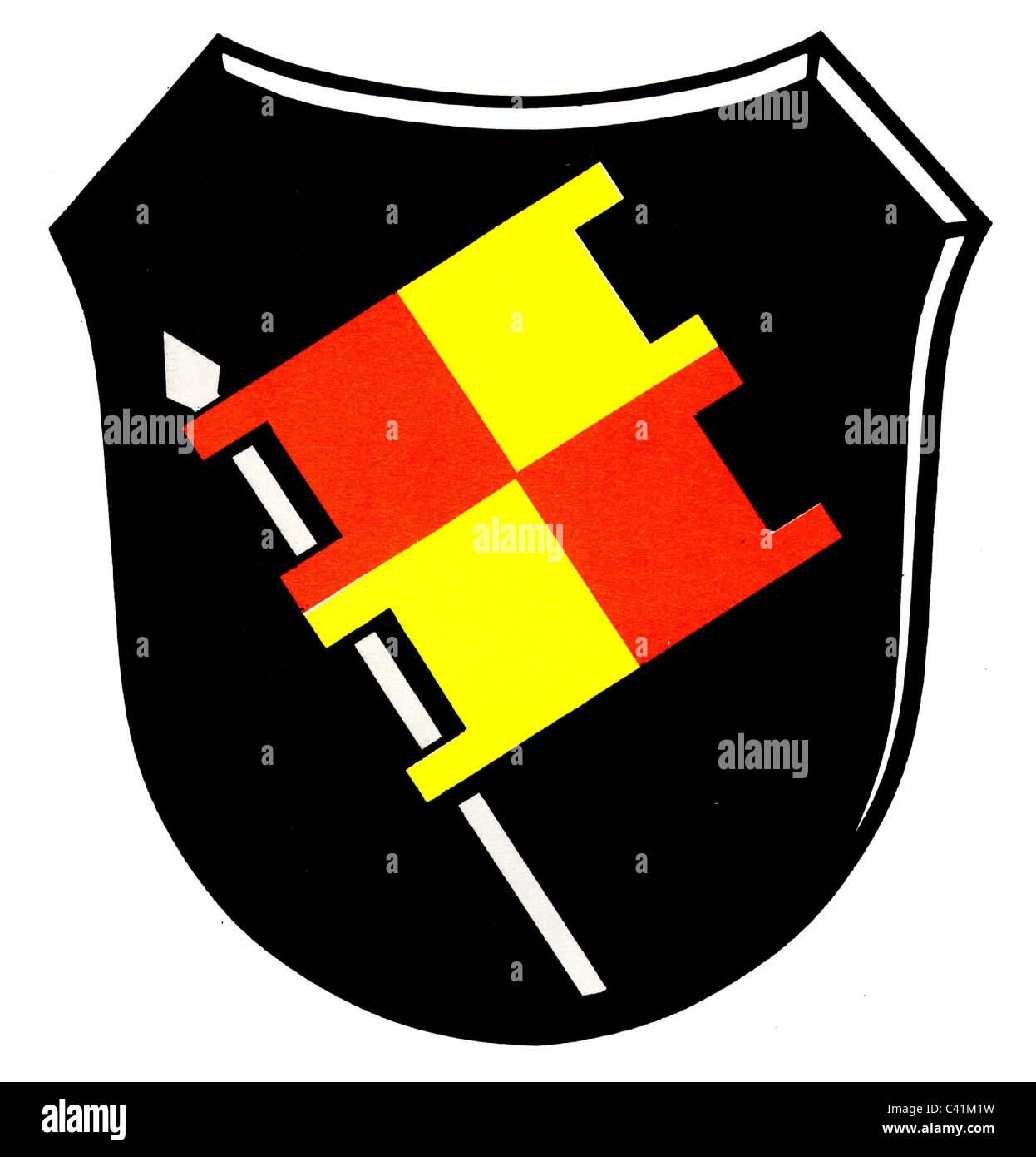 Flag And Coat Of Arms Of Bavaria High Resolution Stock Photography and ...