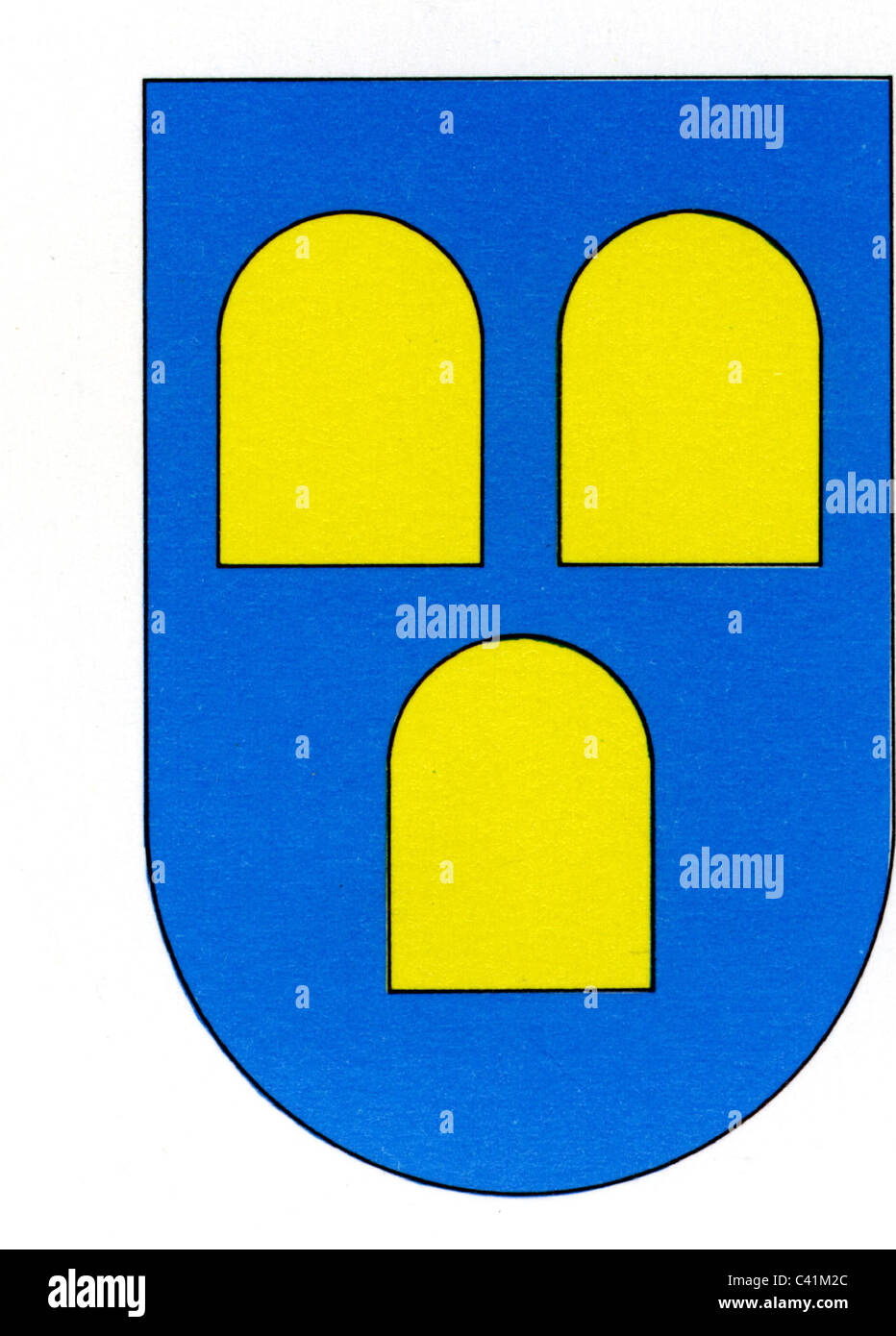 coat of arms / emblems, Buehl, city arms, Baden-Wuerttemberg, Germany ...