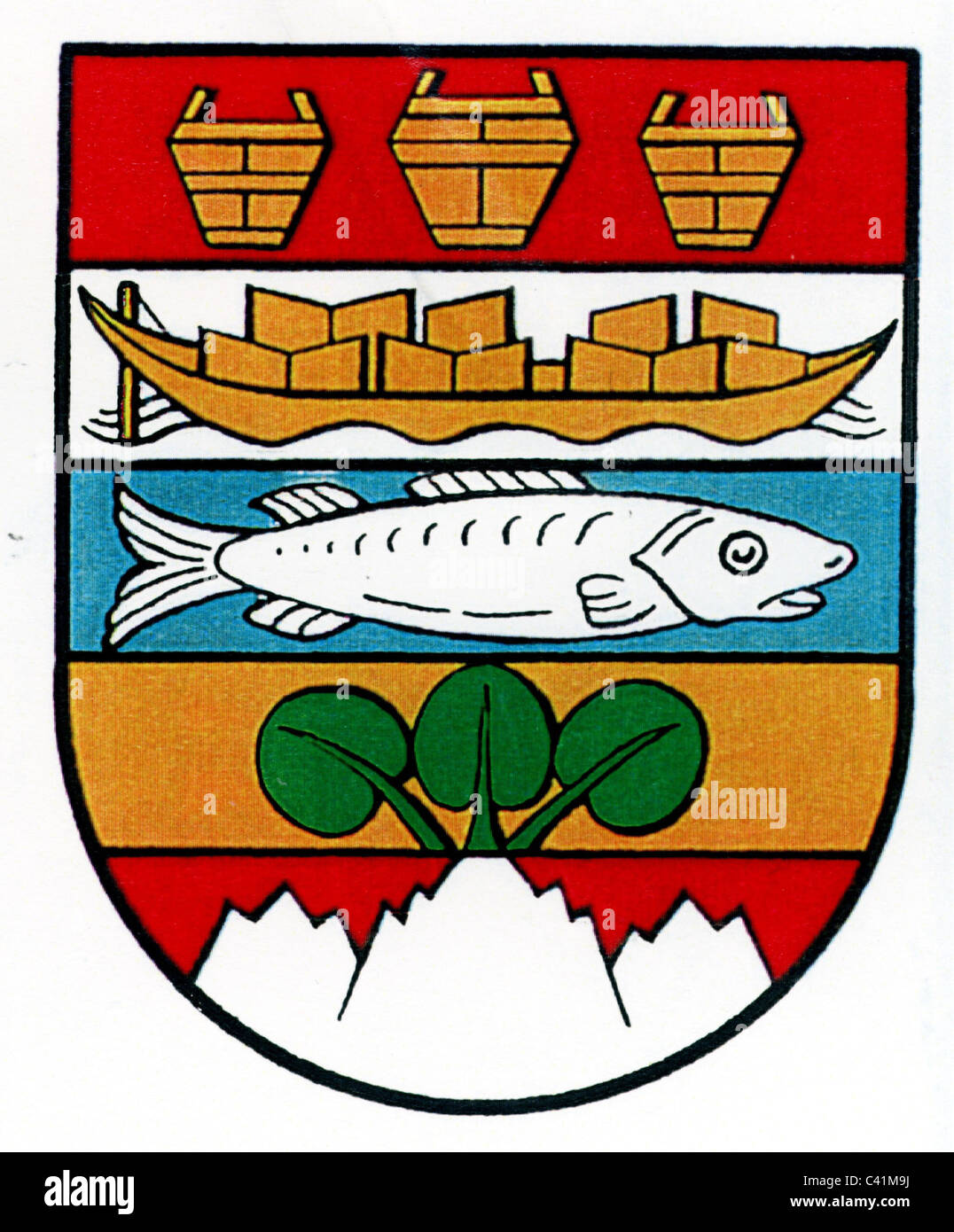 Fish coat of arms hi-res stock photography and images - Alamy