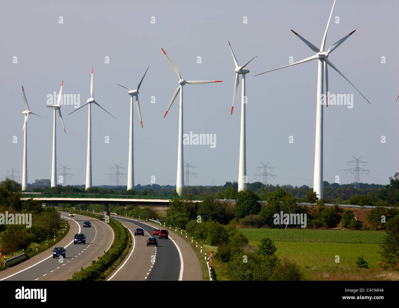 Wind energy park hi-res stock photography and images - Alamy
