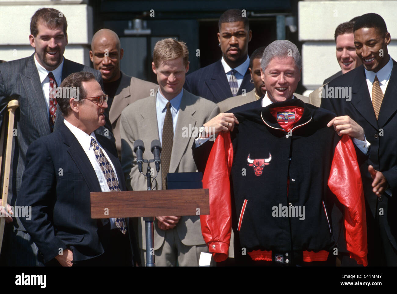 Chicago bulls jacket hi-res stock photography and images - Alamy