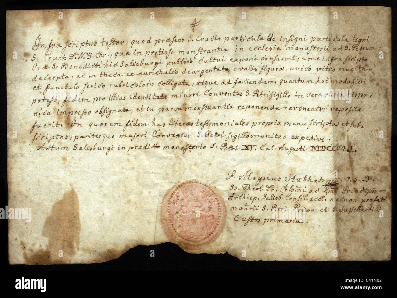 Latin manuscript hi-res stock photography and images - Alamy