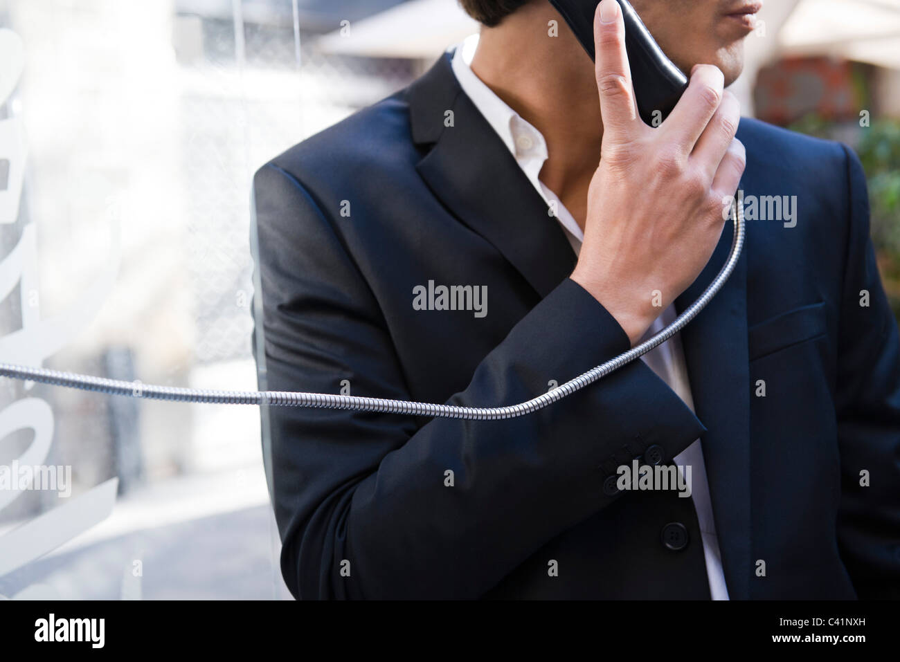 Payphone cords hi-res stock photography and images - Alamy