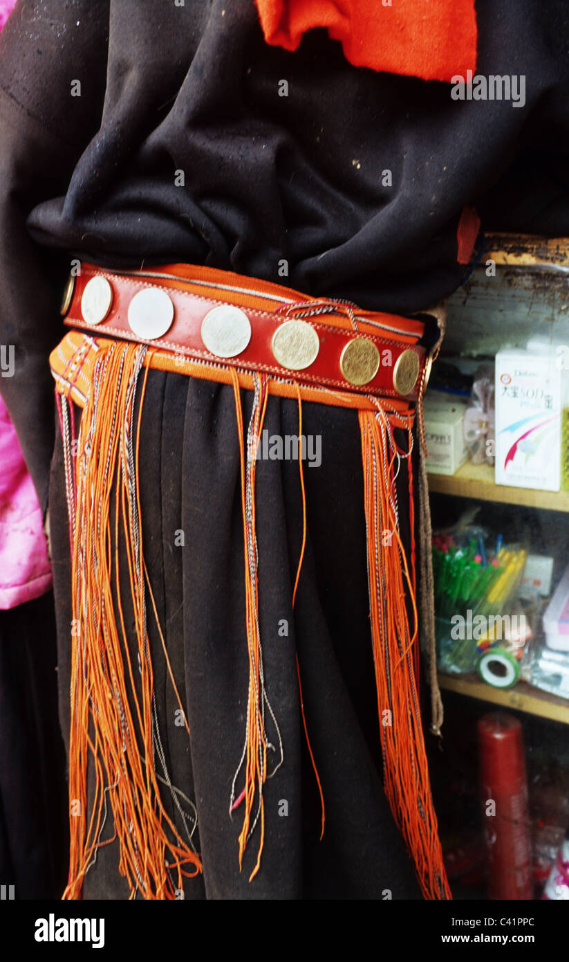 A Tibetan man wearing traditional jacket Stock Photo - Alamy