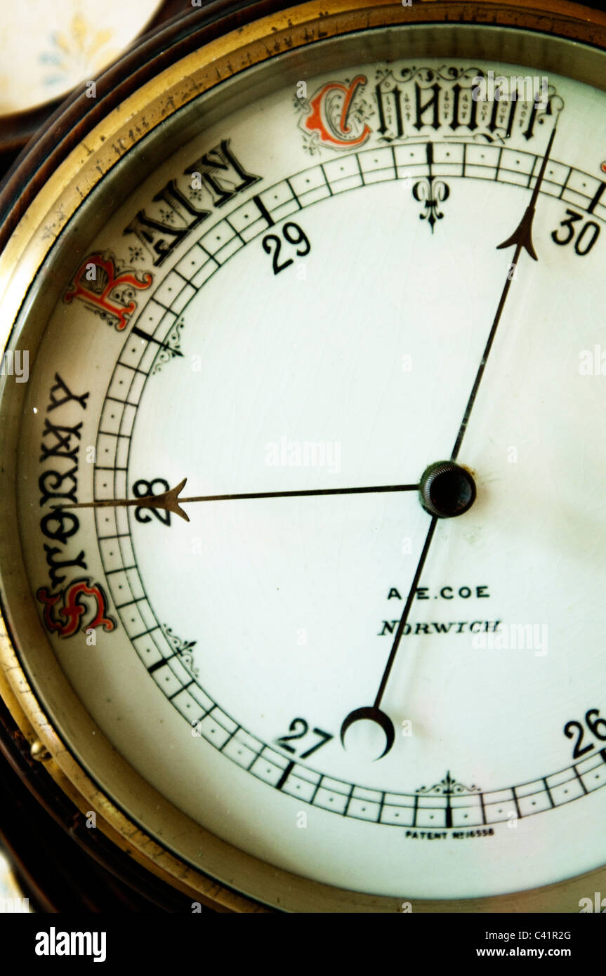 A. E. Coe of Norwich Barometer Stock Photo - Alamy