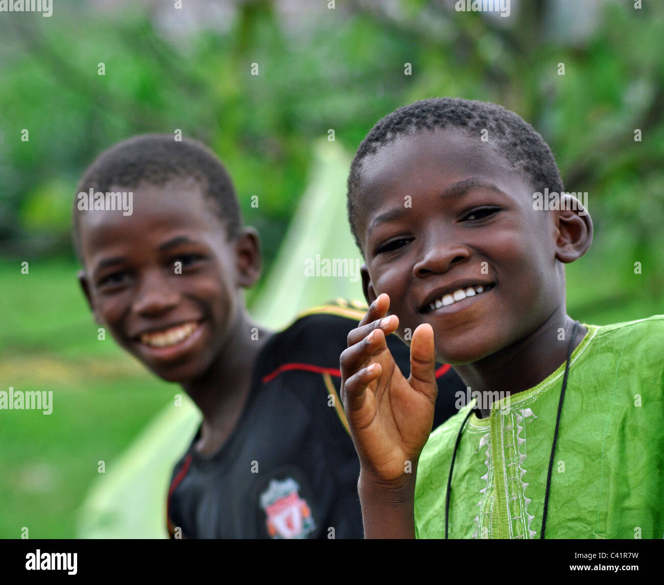 Smiling children in Ivory Coast, West Africa Stock Photo - Alamy