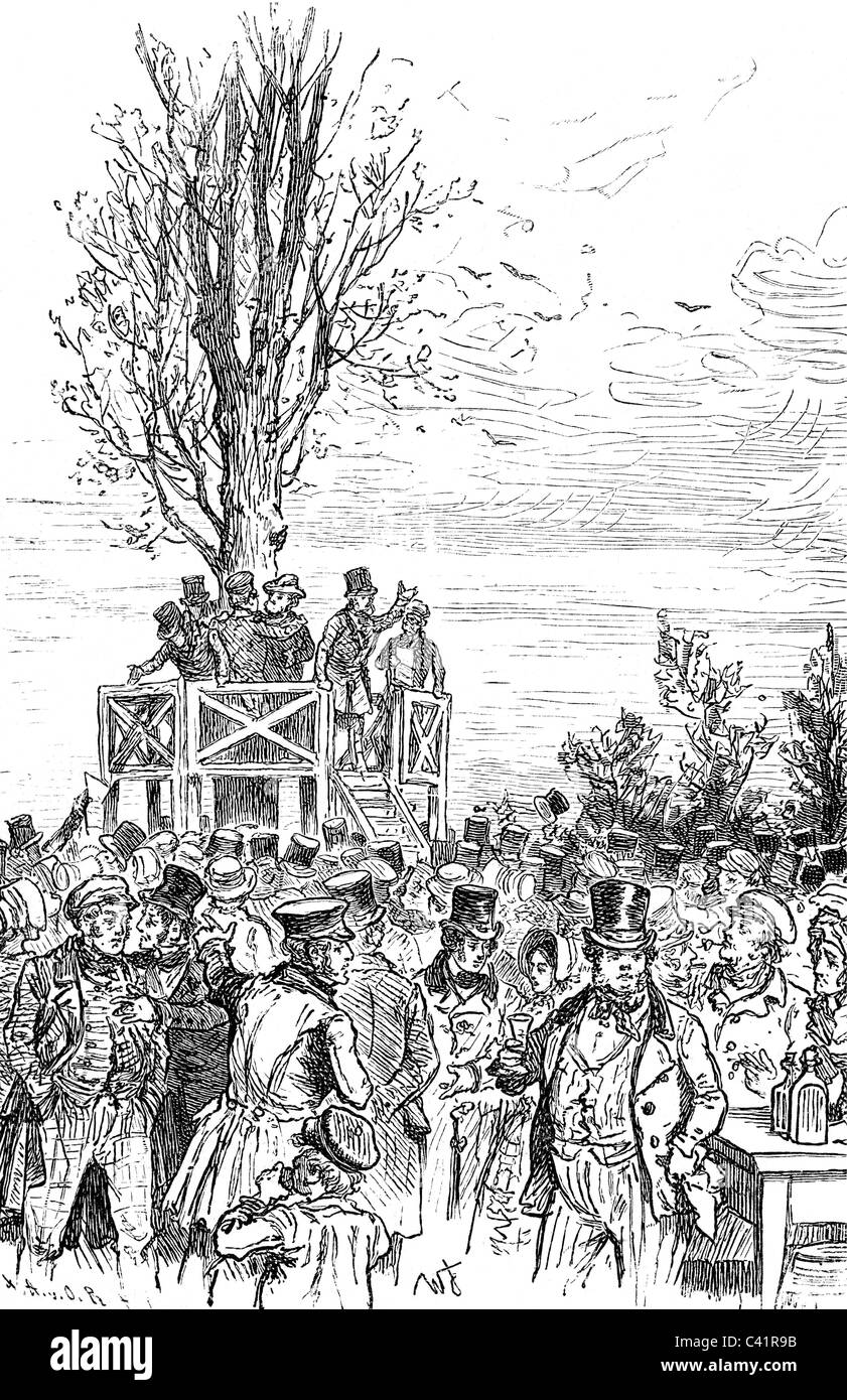 events, Revolution 1848 - 1849, Germany, Berlin, manifestation of the ...