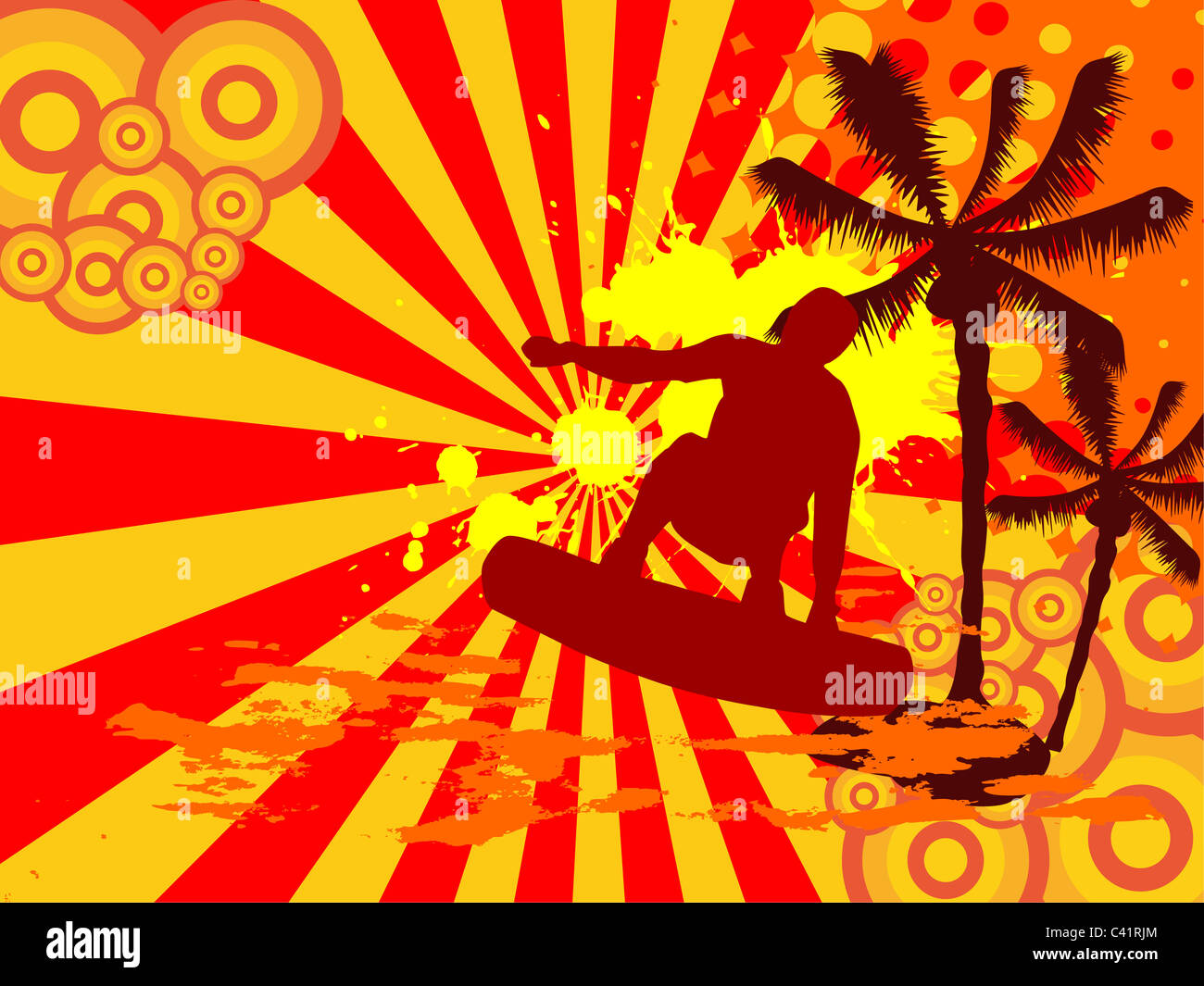 summertime - surfing Stock Photo - Alamy