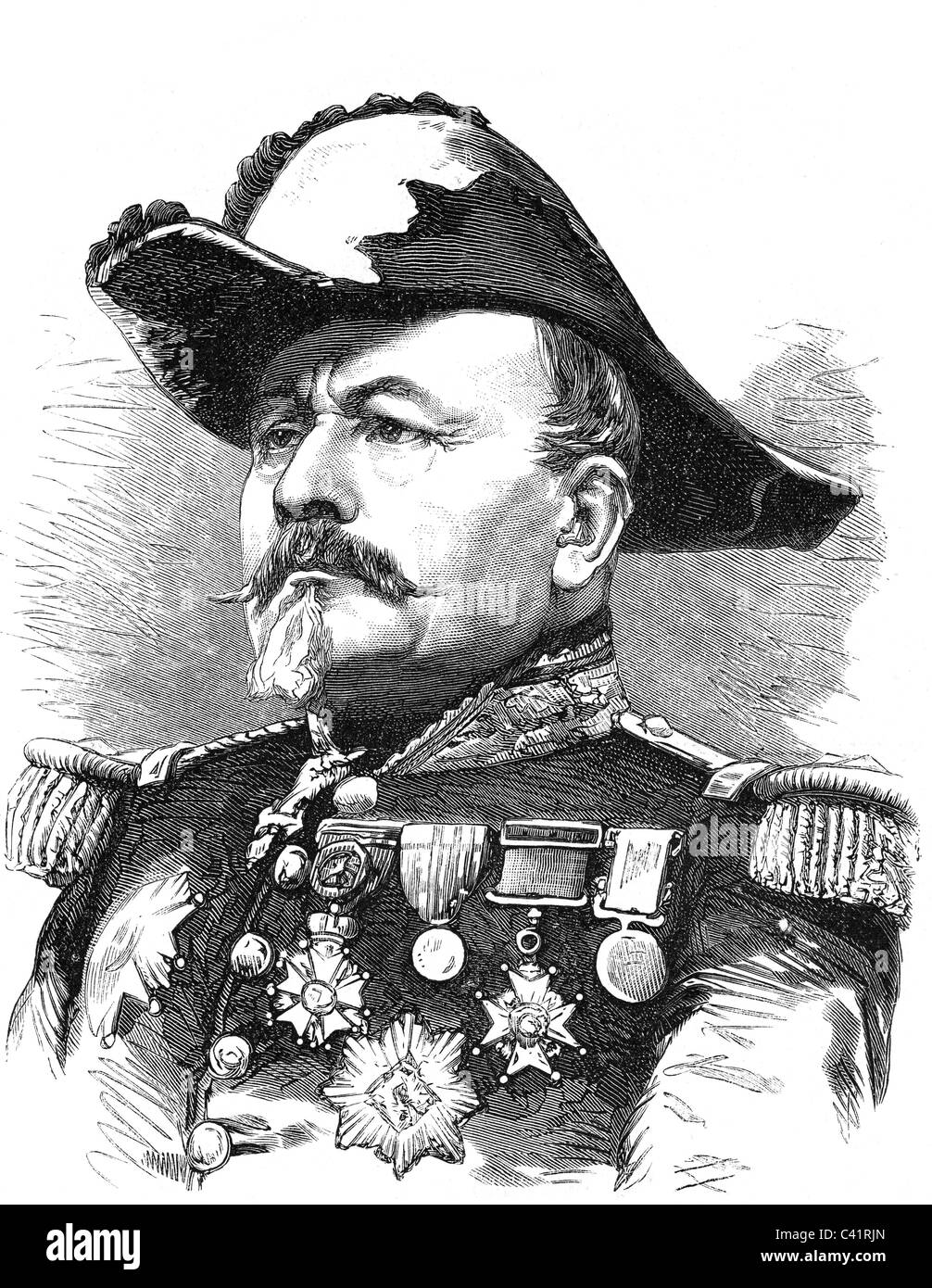 French general uniform Black and White Stock Photos & Images - Alamy