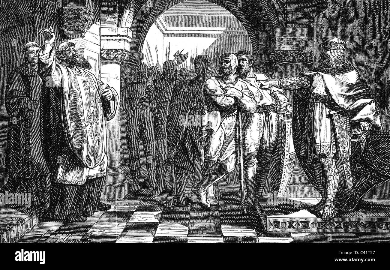 Henry the fowler king Black and White Stock Photos & Images - Alamy