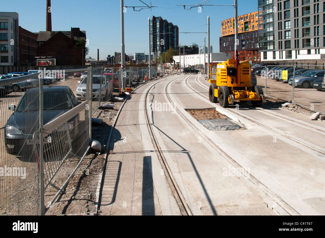 Line manchester metrolink tram route hi-res stock photography and ...