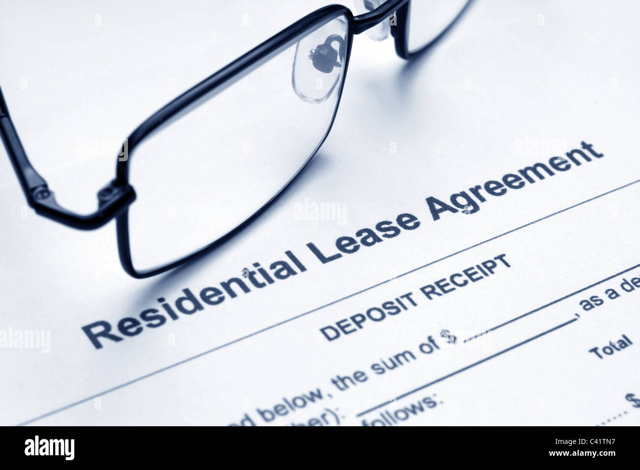 Residential lease agreement Stock Photo - Alamy