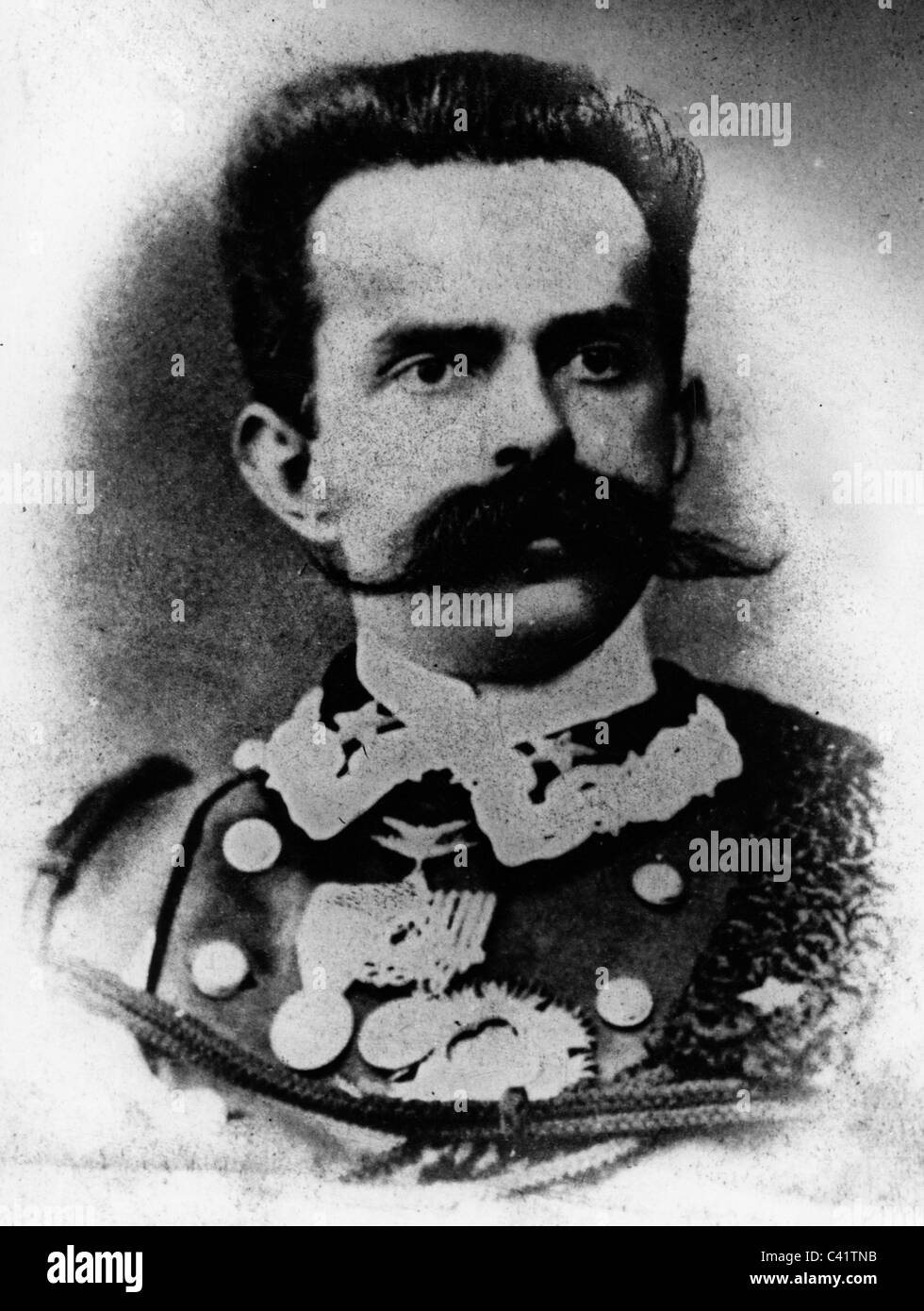 Portrait of king umberto i of italy Black and White Stock Photos ...