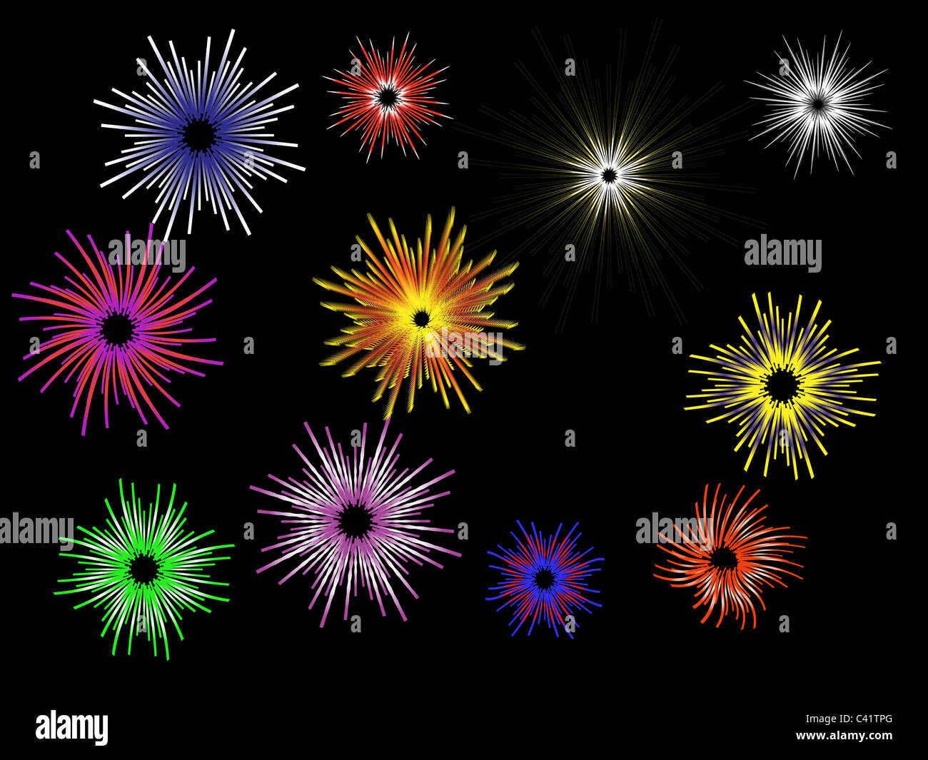 equipment of fireworks Stock Photo - Alamy