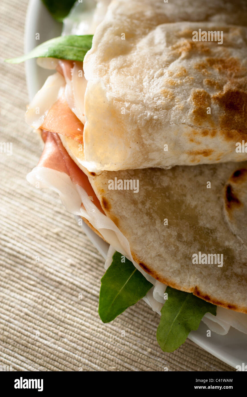 Italian Food, Piadina Romagnola Stock Photo - Alamy