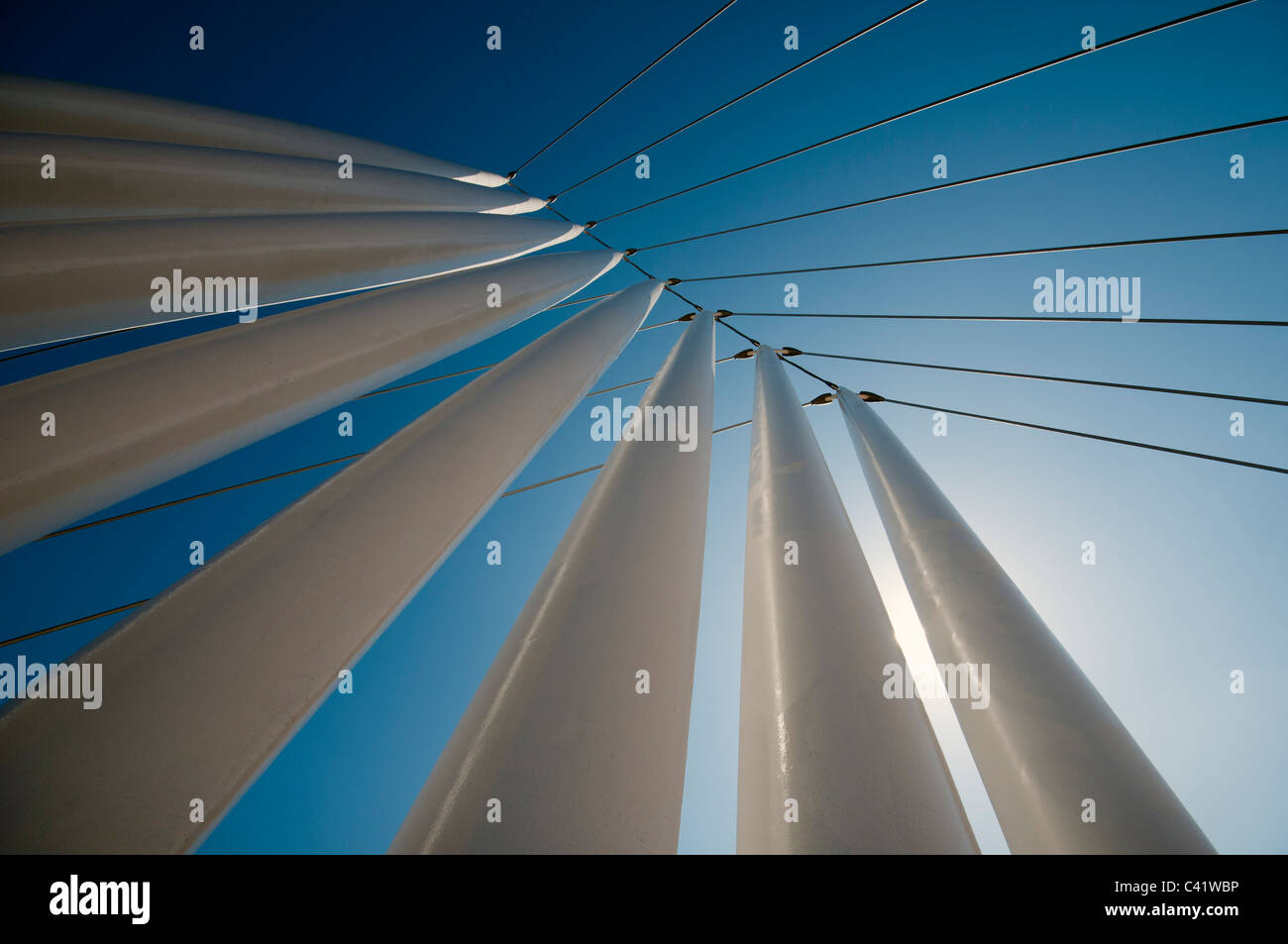Swing footbridge over manchester ship canal hi-res stock photography ...