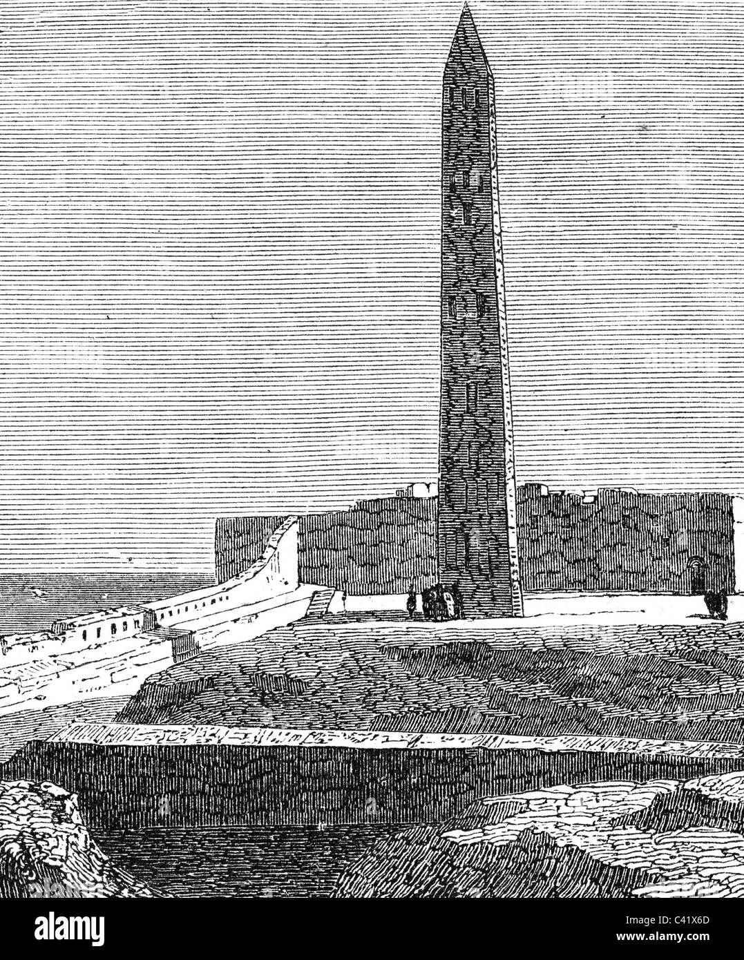 geography / travel, Egypt, Alexandria, obelisks, "Cleopatra's Needle ...