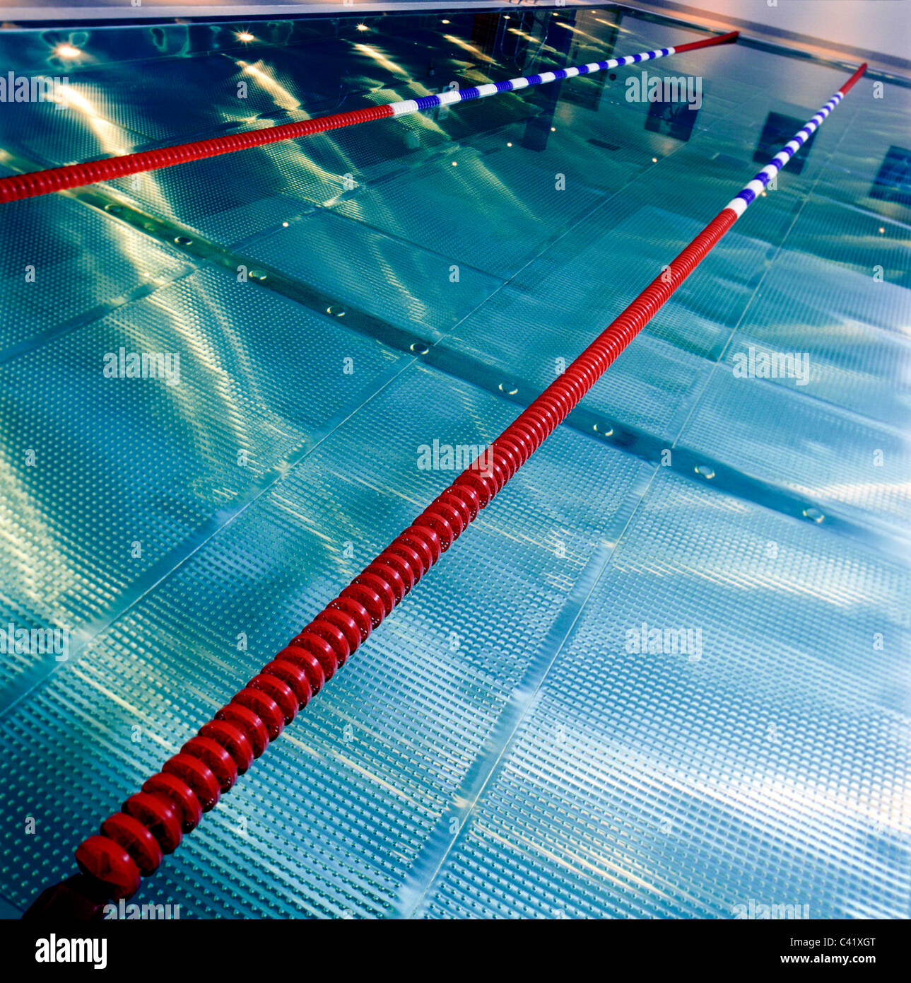 New swimming pool fitted with stainless steel grid. This new design ...