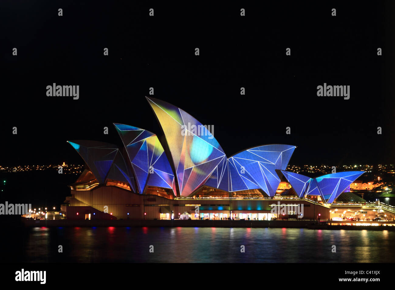 Sydney Opera House Vivid 2011 Projections Stock Photo - Alamy