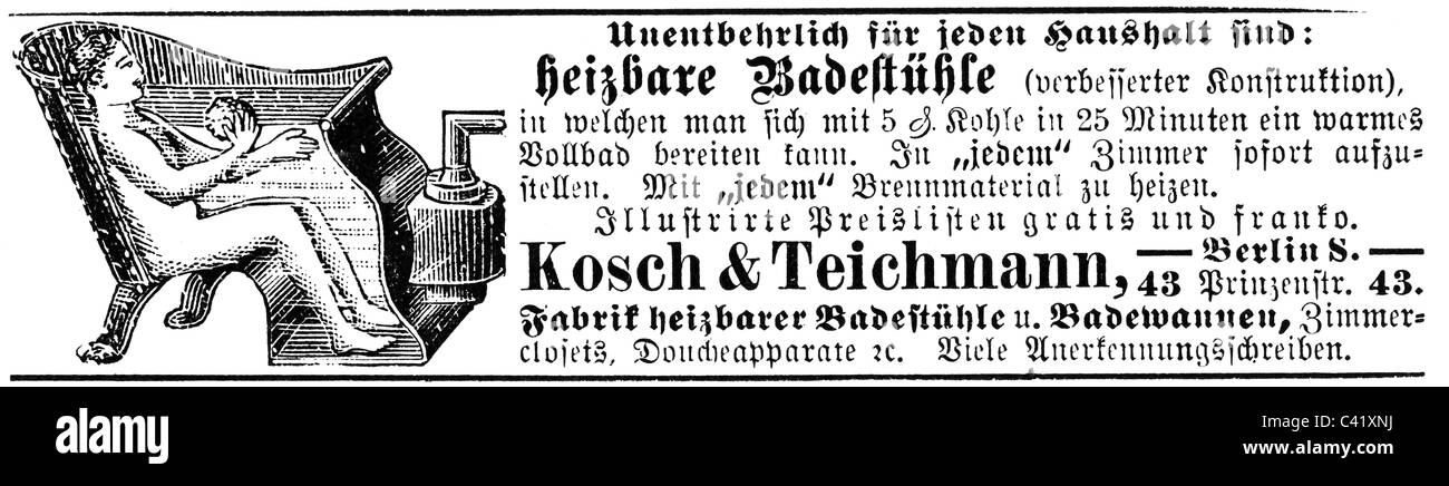 Bath tub 19th century hi-res stock photography and images - Alamy