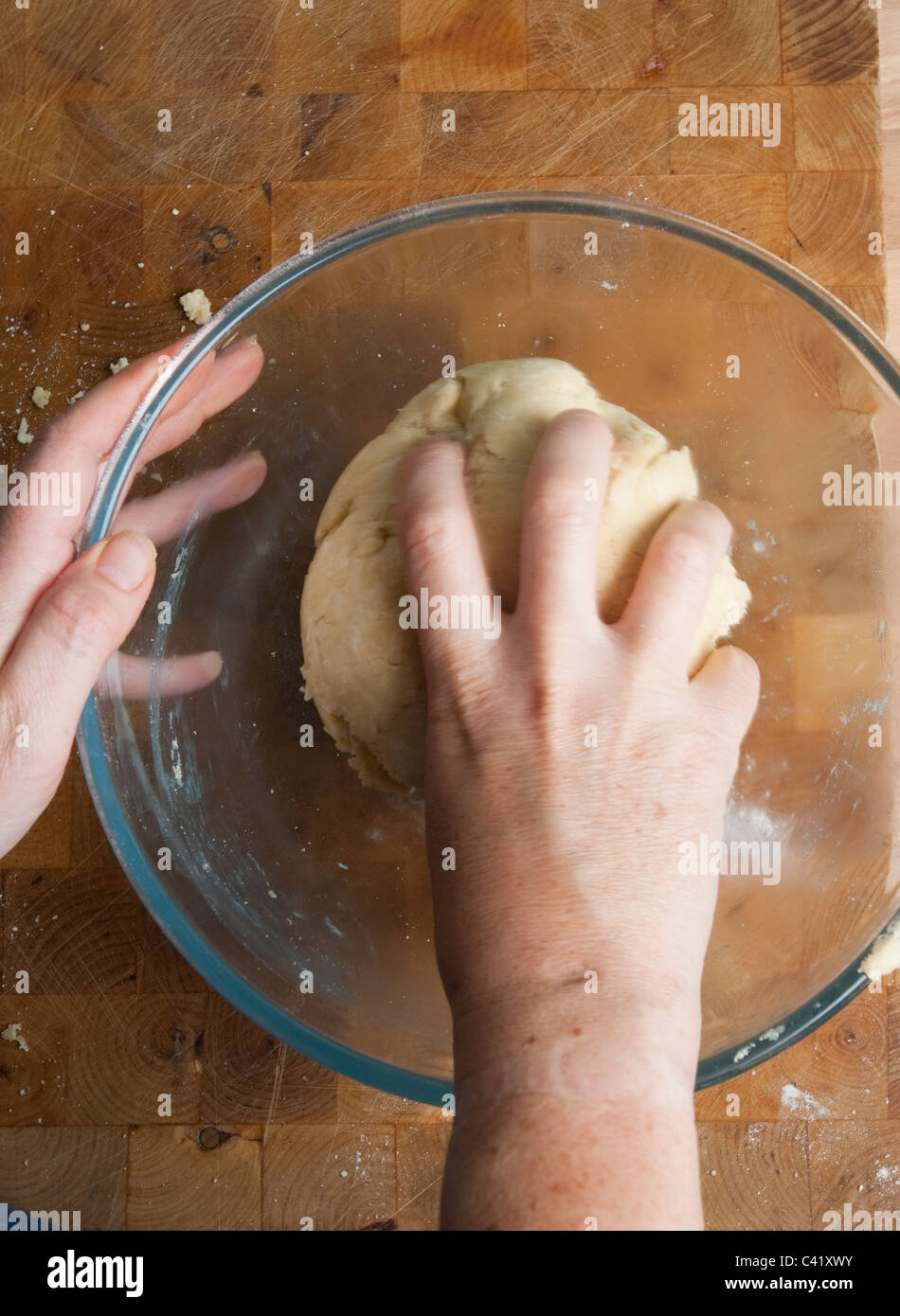 Making Pastry UK Stock Photo - Alamy