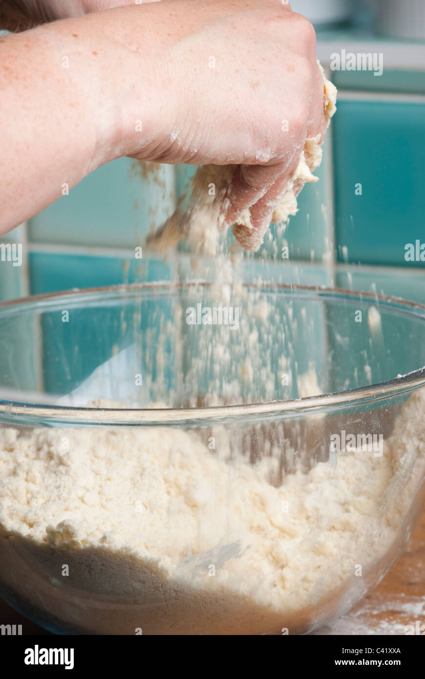Making Pastry UK Stock Photo - Alamy