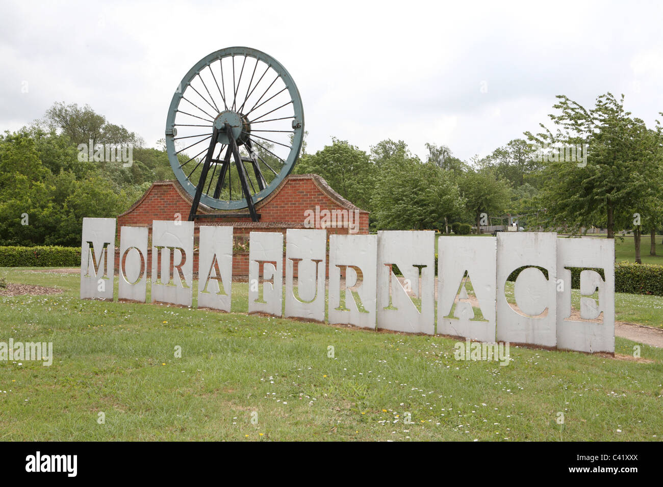 Entrance to site of Moira Furnace Stock Photo - Alamy