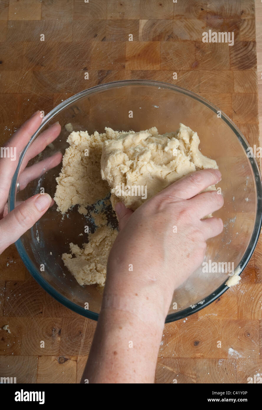 Making Pastry UK Stock Photo - Alamy