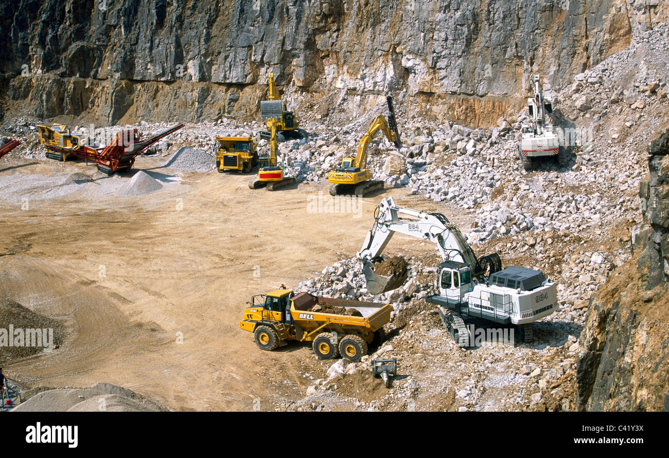 Quarry Pennines England Stock Photo - Alamy
