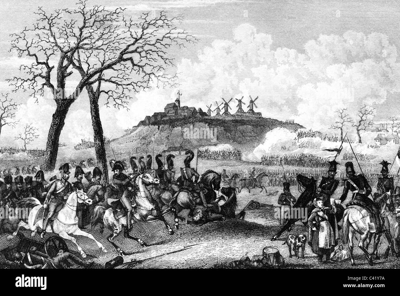 Battle of paris 1814 Black and White Stock Photos & Images - Alamy
