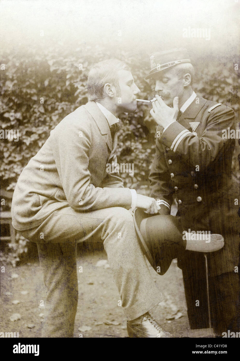Historical man smoking cigarette hi-res stock photography and images ...