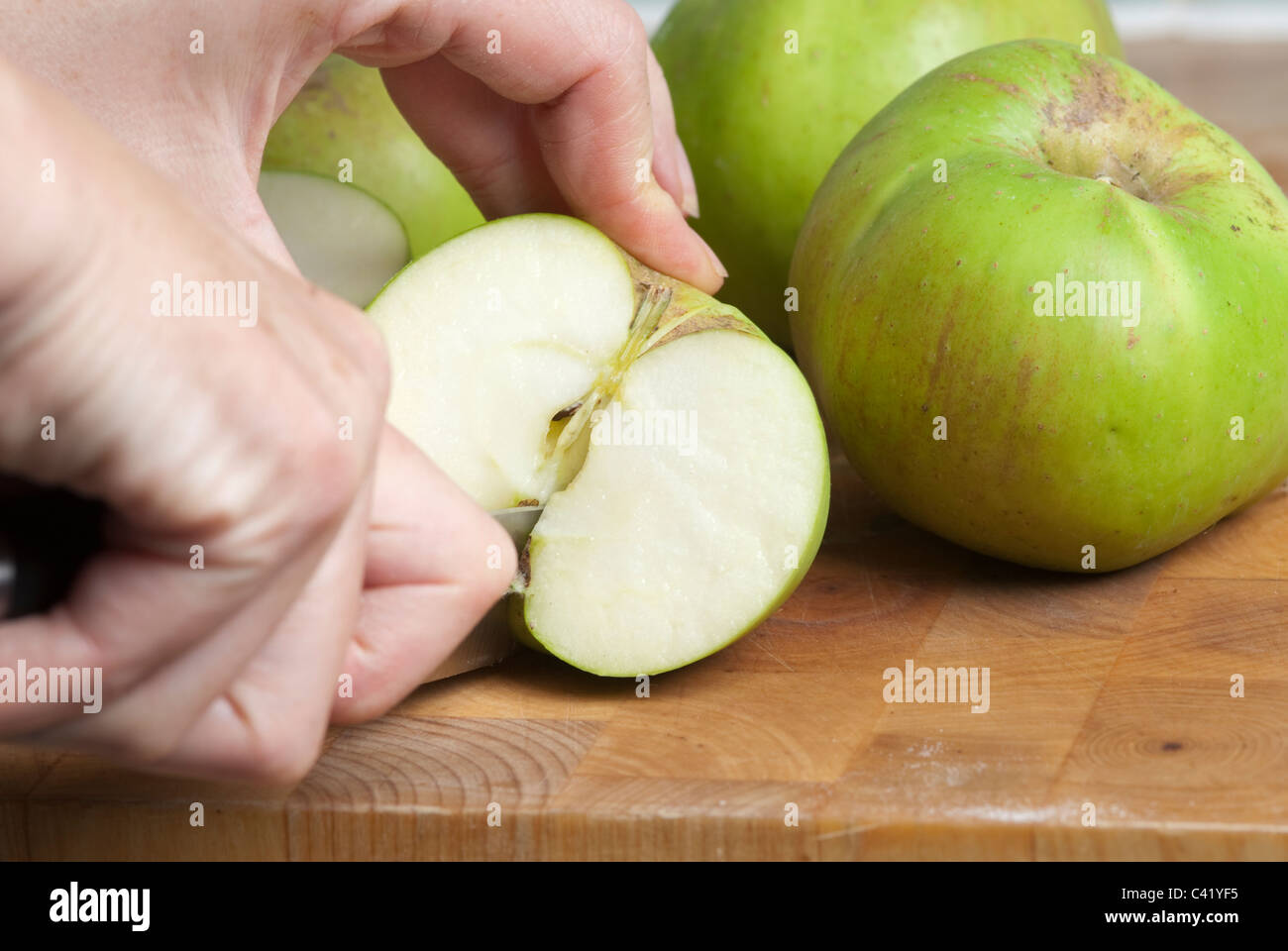 Coring apples hi-res stock photography and images - Alamy
