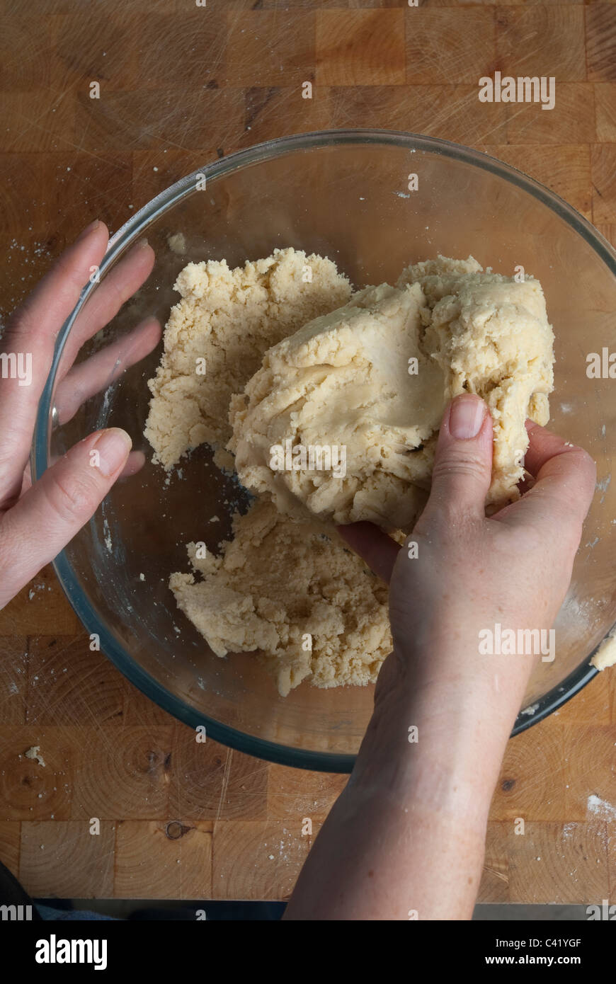Making Pastry UK Stock Photo - Alamy