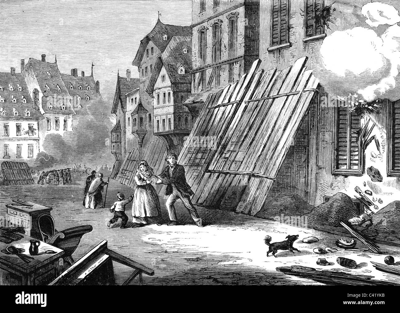 Franco prussian war 1870 1871 prussian artillery hi-res stock ...
