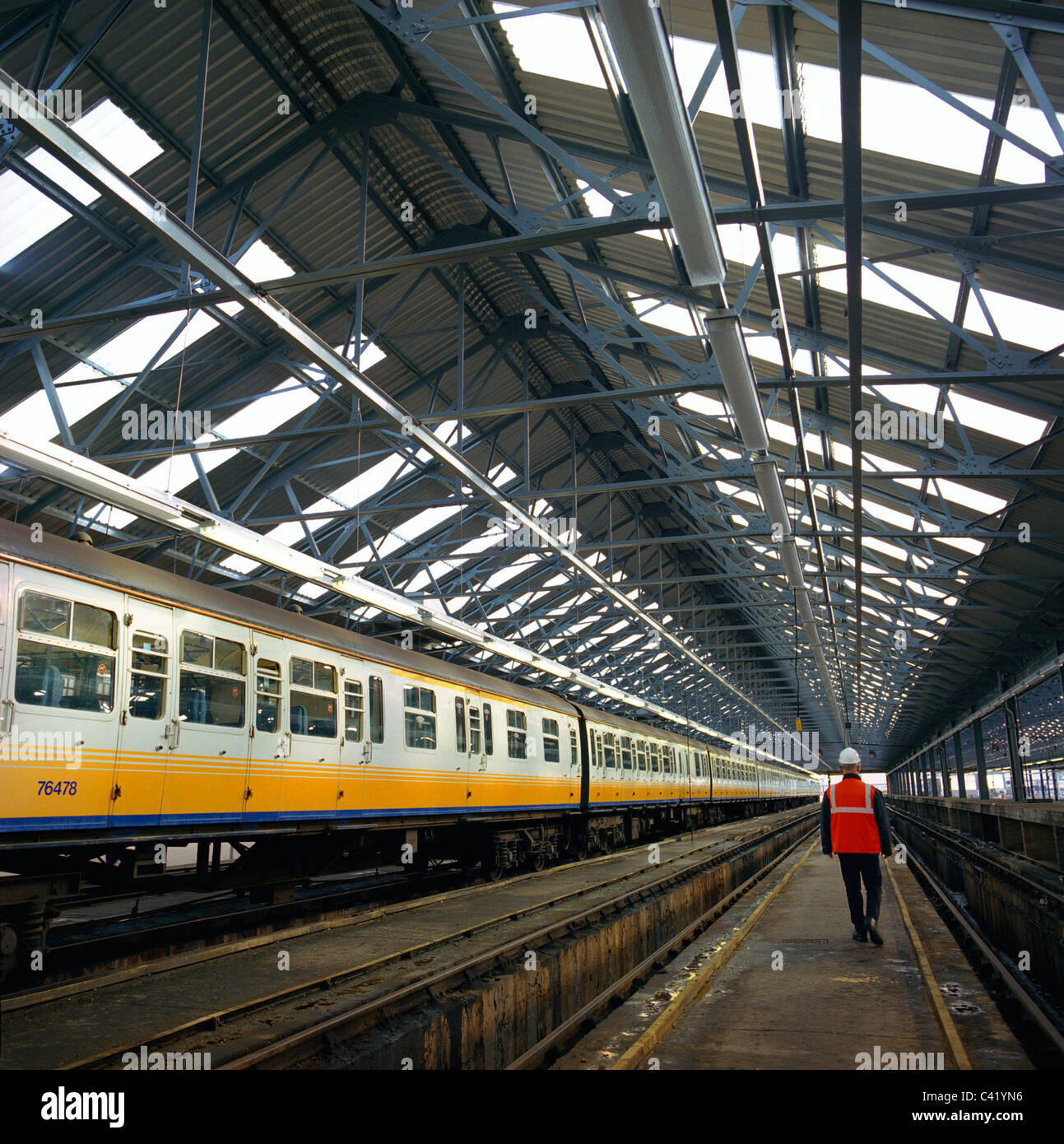 Rail Maintenance Selhurst depot London Stock Photo - Alamy