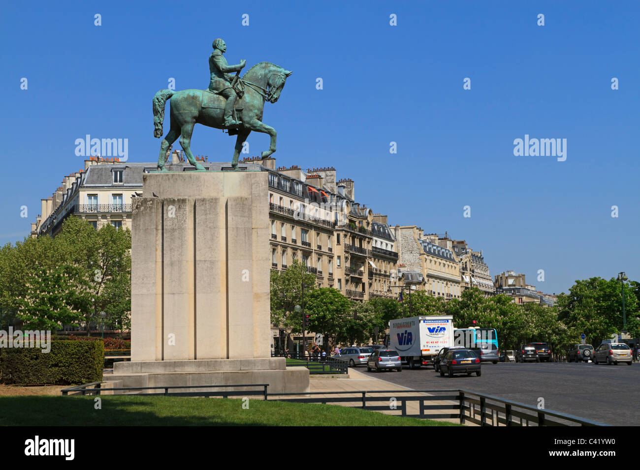 Equestrian statue of Marechal Foch, Place du Trocadero, Paris. Marshal ...