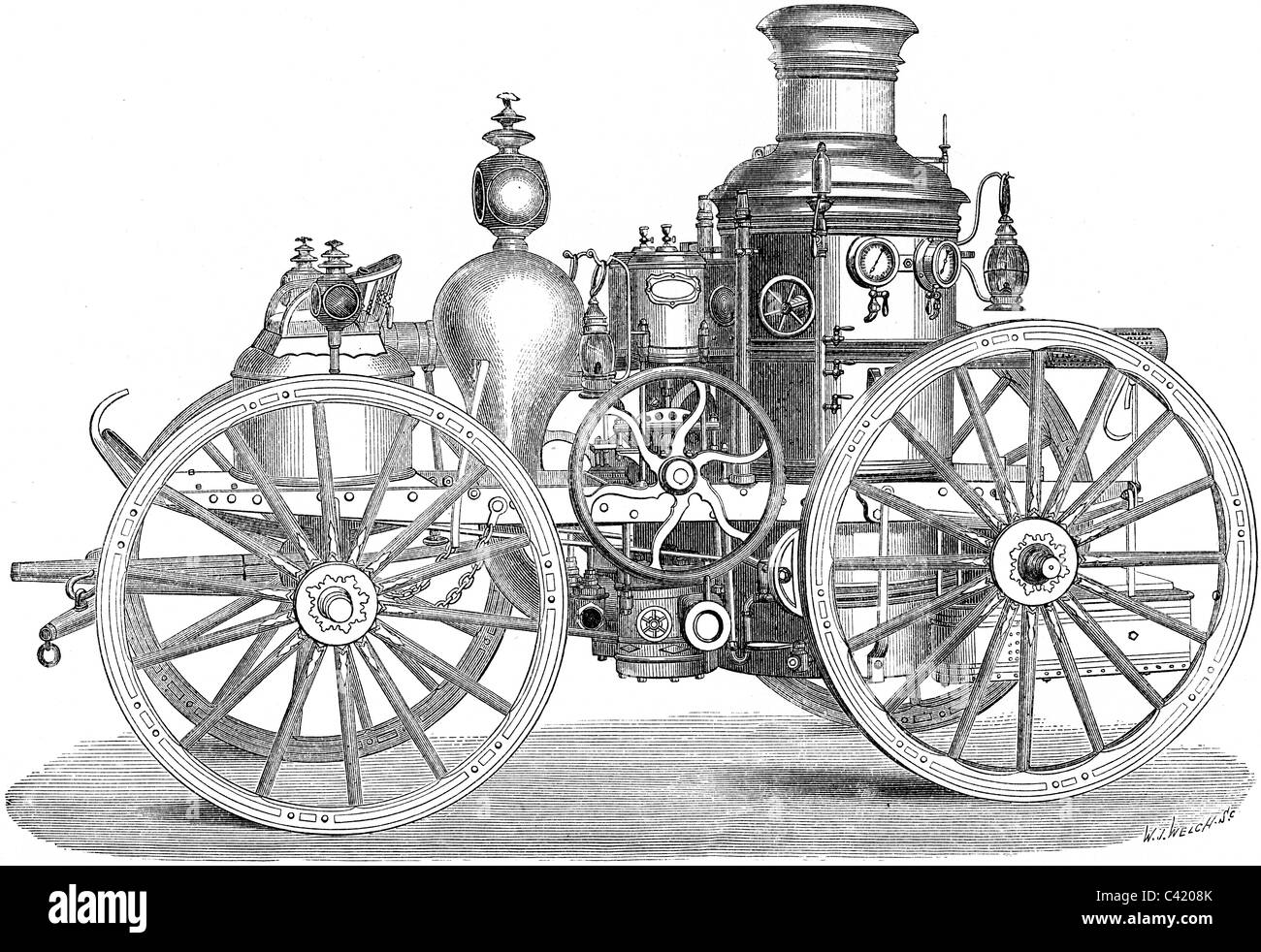 Horse drawn fire engine hi-res stock photography and images - Alamy