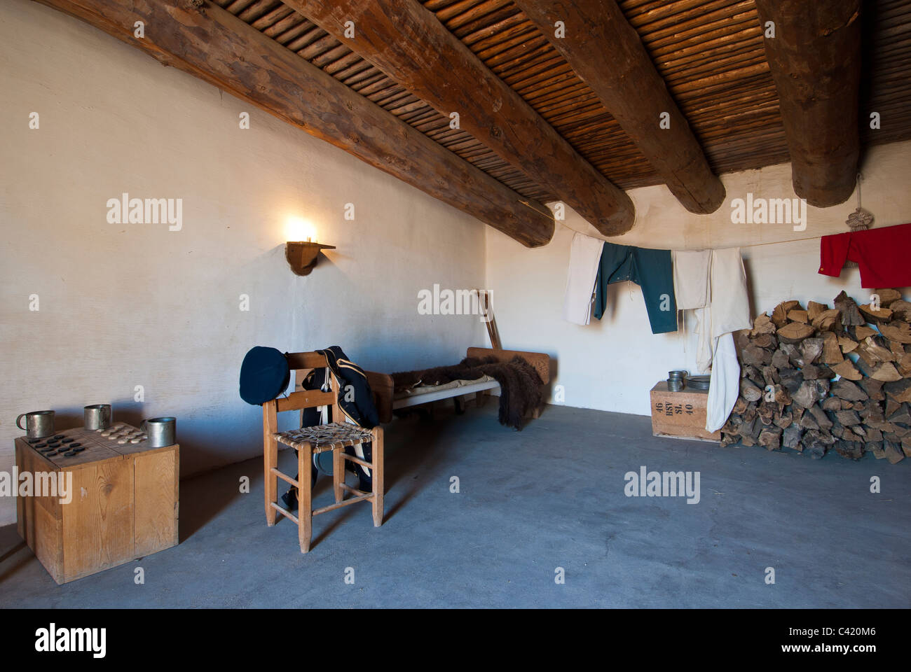 Soldiers' living quarters, Bent's Old Fort National Historic Site, La ...