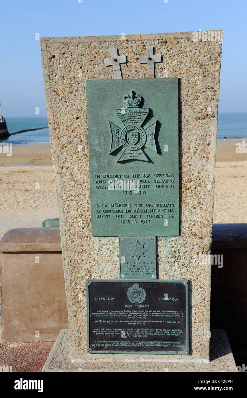 D Day,Canadian war memorial,WW II;Courseulles-sur-Mer,Calvados,Normandy ...