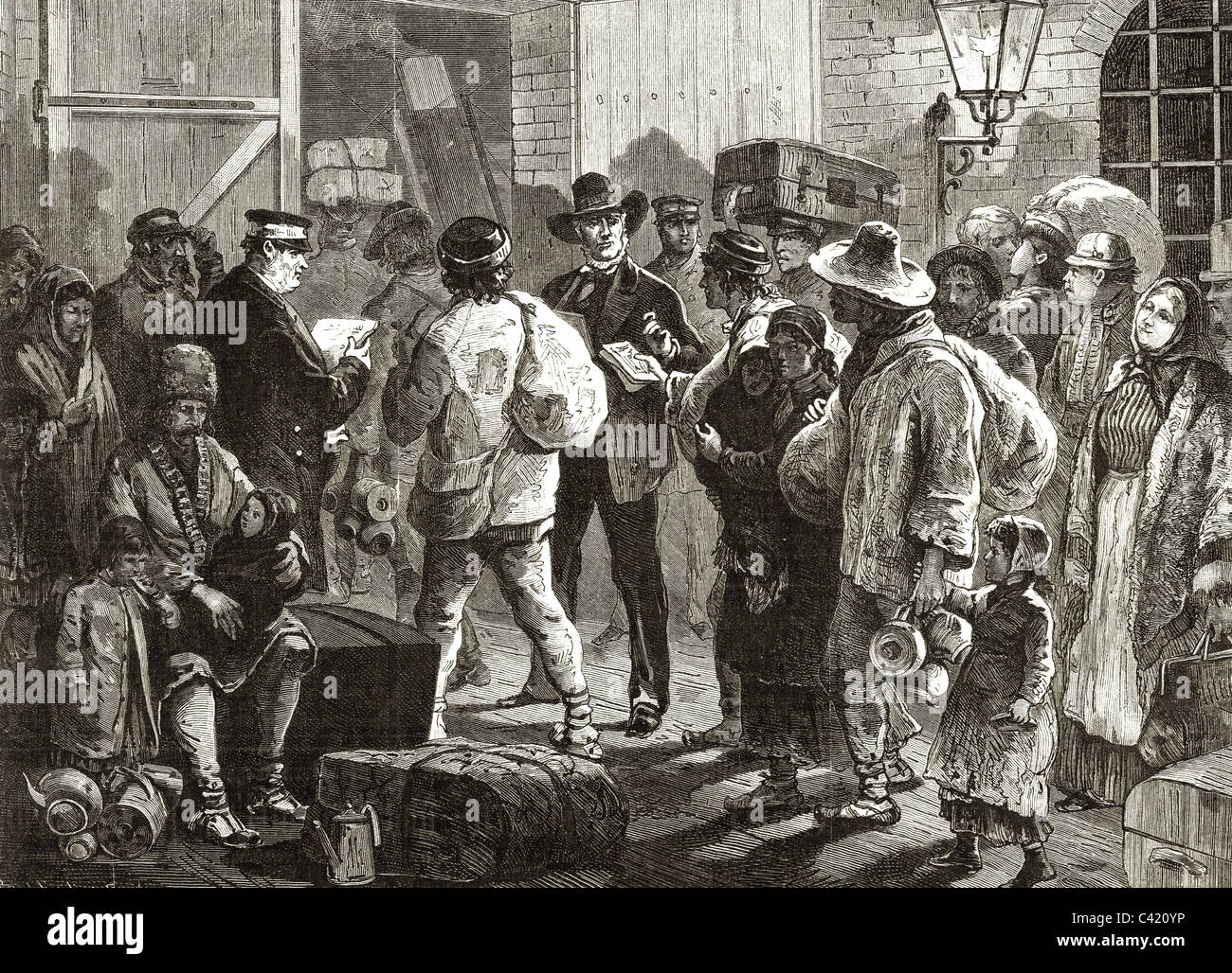 Emigrants 19th century hi-res stock photography and images - Alamy