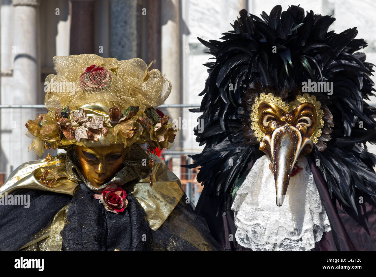 Bird man plus one Stock Photo - Alamy