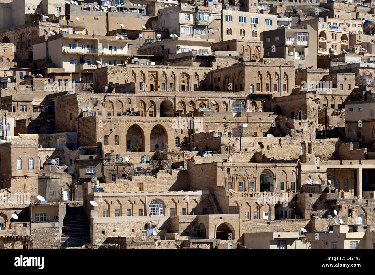 Scenic view of Mardin city Turkey Stock Photo - Alamy