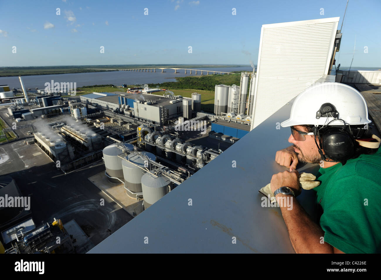 URUGUAY Fray Bentos , UPM pulp mill produce pulp for paper production ...