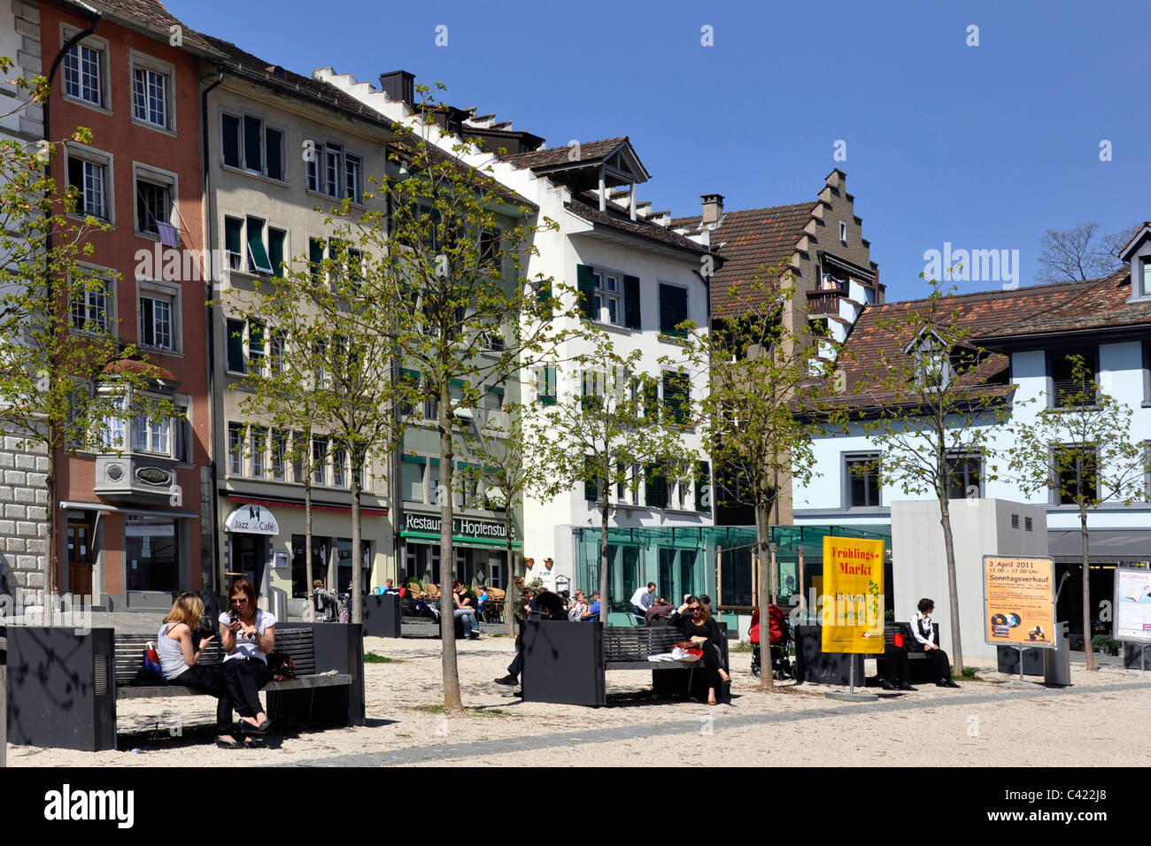 Main square, Schaffhausen, Switzerland Stock Photo - Alamy