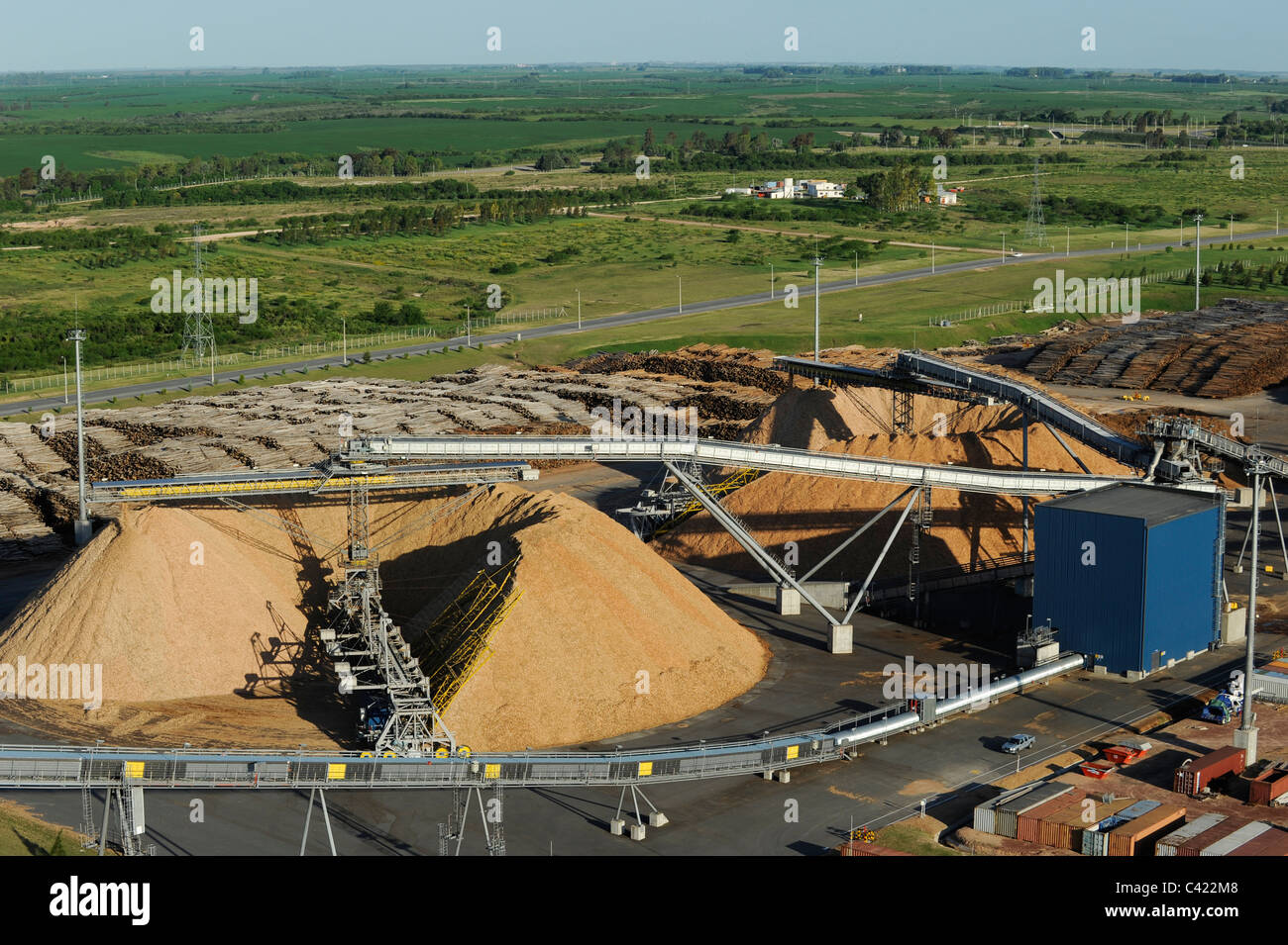 URUGUAY Fray Bentos , UPM pulp mill produce pulp for paper production ...