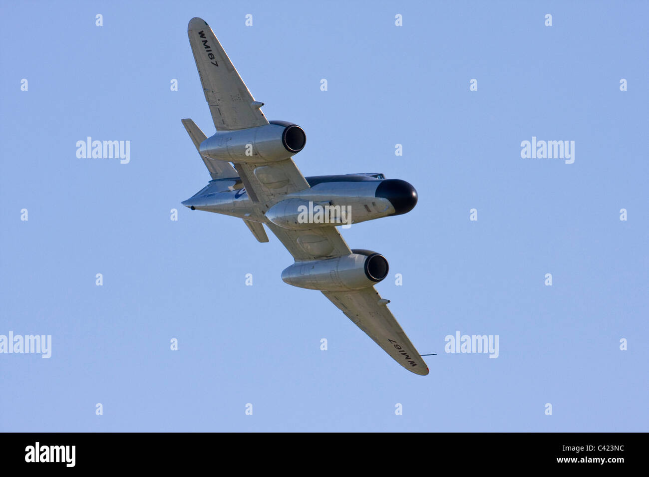 Gloster Meteor jet at RAF Leuchars Airshow 2009, Fife, Scotland Stock ...