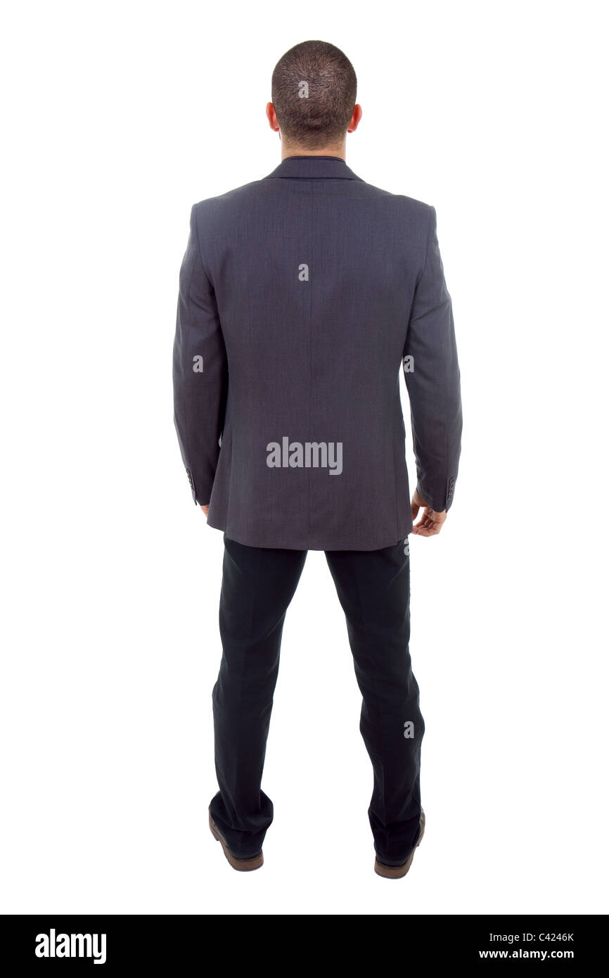 young business man full body from back Stock Photo - Alamy